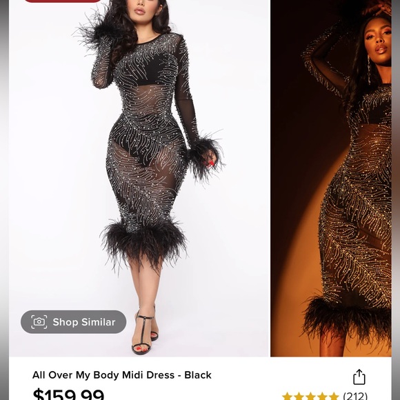 Fashion Nova | Dresses | Fashion Nova All Over My Body Dress | Poshmark